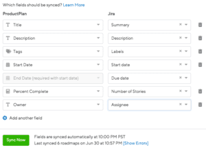 Map Fields in Jira/ADO to Your Custom Fields in ProductPlan - ProductPlan